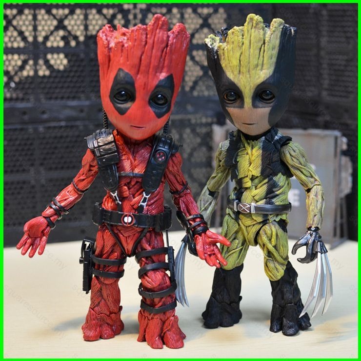 Groot Action Figure COS Deadpool Captain America The God of Thunder ...