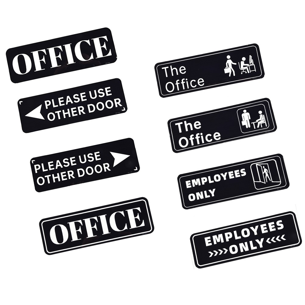 Acrylic Ticket Sign Office Thank You On The Back Employees Only ...