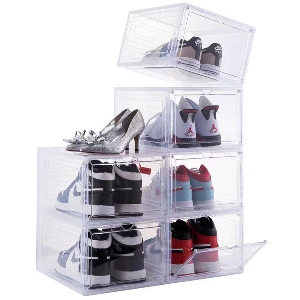 shoe box transparent shoe box storage shoe box Kotak kasut lutsinar ...