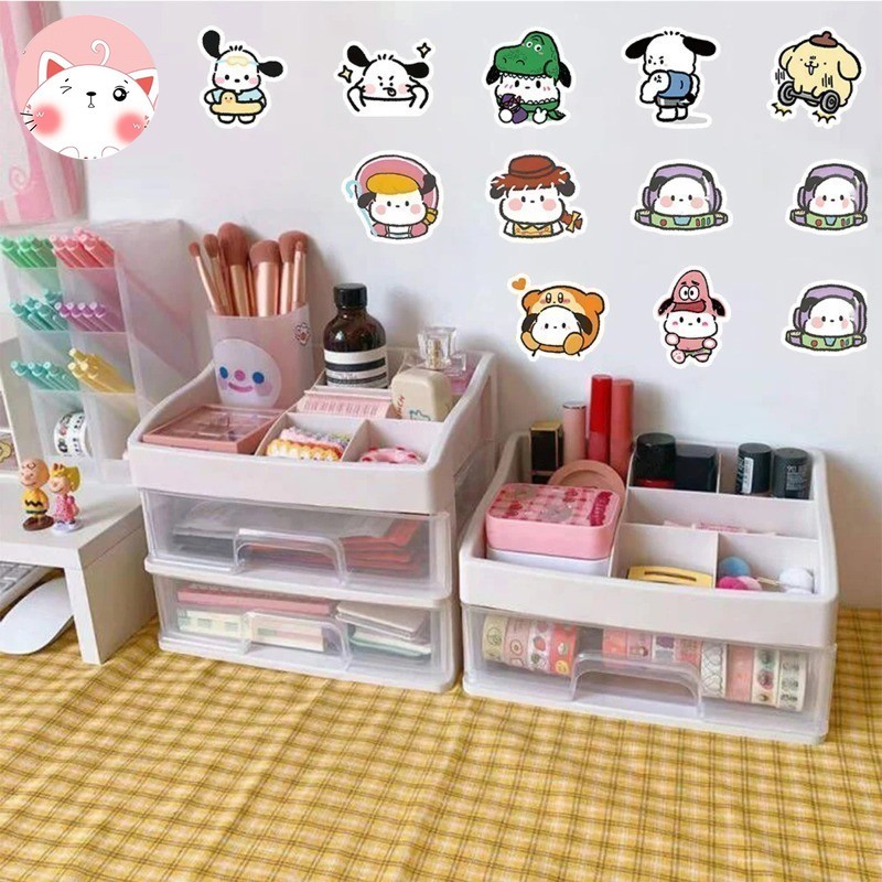 100pcs Kawaii Pochacco Pekkle Cartoon Stickers Sanrio Aesthetics ...