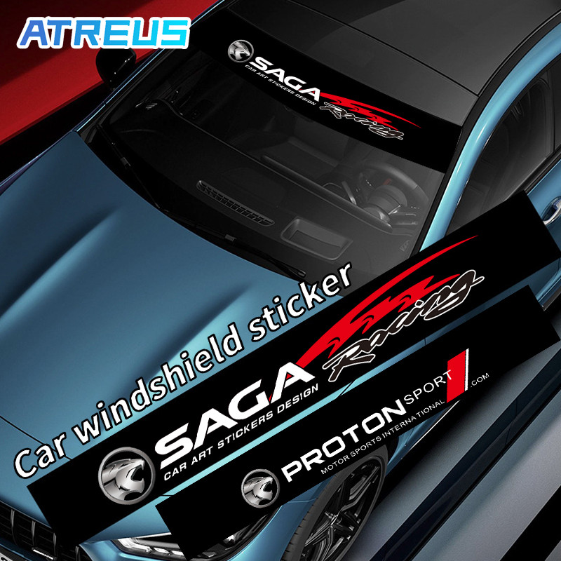 For Proton Saga Car Front Windscreen Sticker Windshield Stickers Car ...