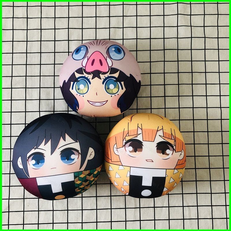 ST1 Demon Slayer Plush Toys Foam Particles Plush Dolls Pendant Keychain ...