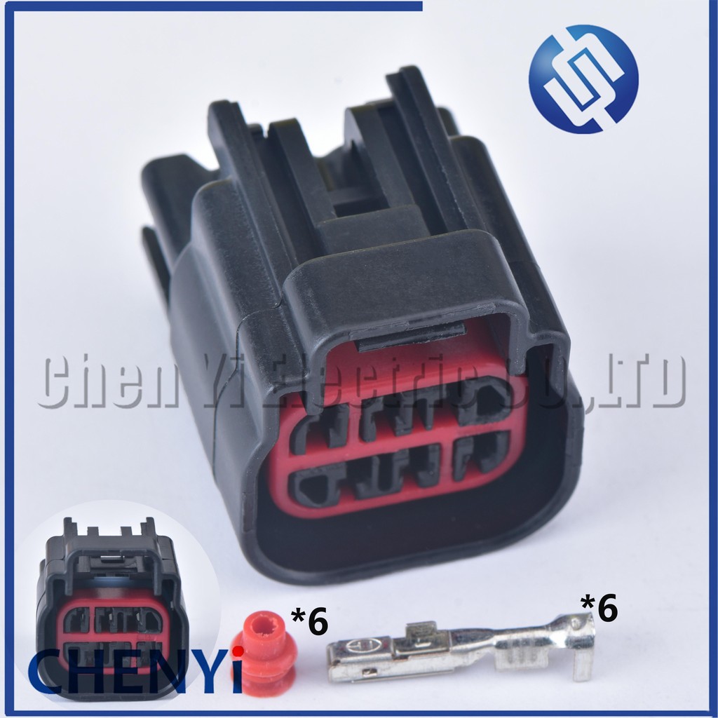 6 Pin female Auto waterproof connector Electric Suction Door Plug Rear ...