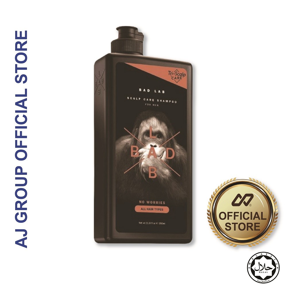 Bad Lab No Worries All Hair Types Scalp Care Shampoo (350ml) | Shopee ...