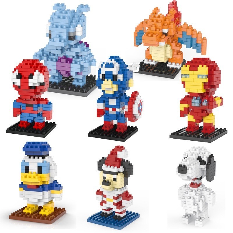 Micro drill small particle building blocks children's assembled toys ...