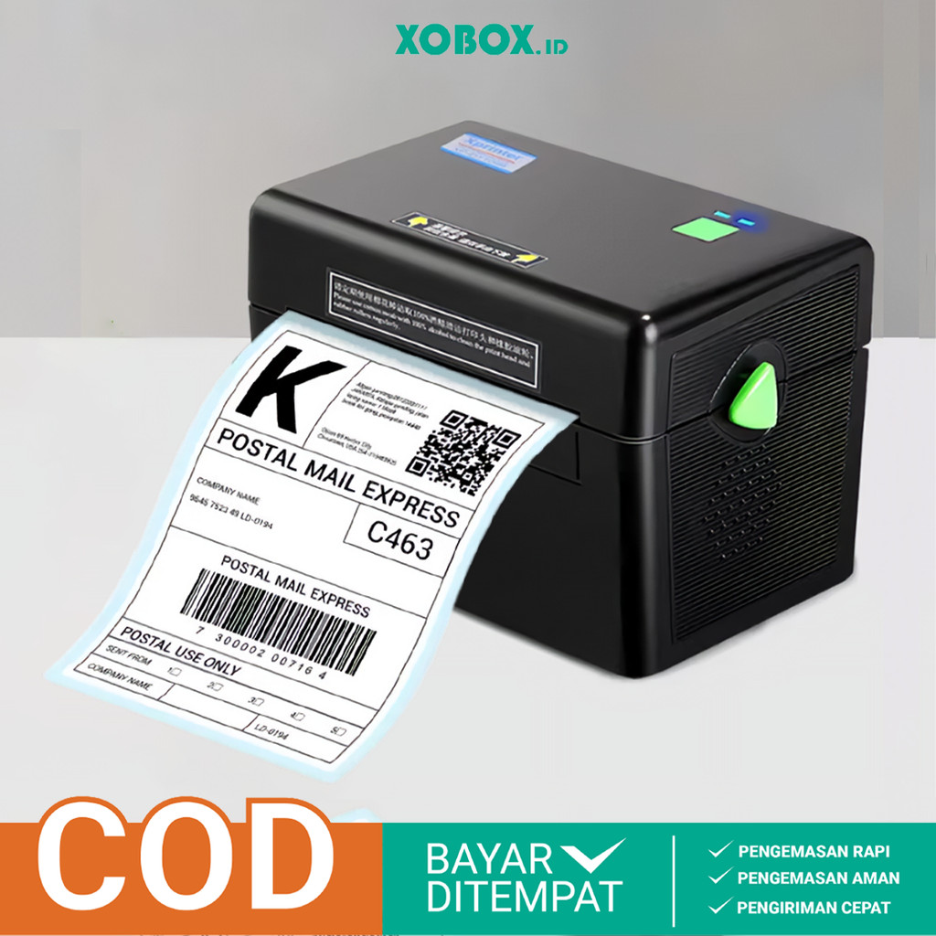 Thermal Printer Xprinter Barcode XP-DT108B Bluetooth USB Quality 4 inch Label Receipt Printer XP ...