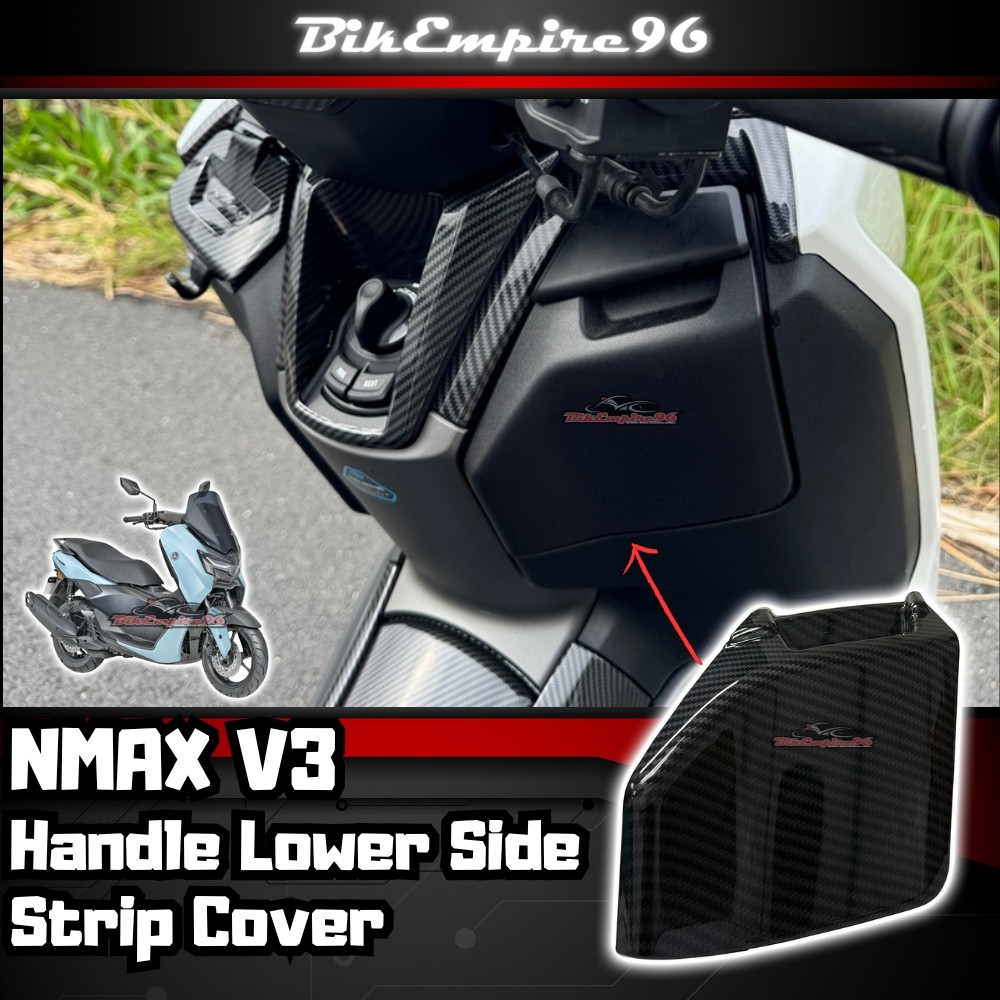 NMAX V3 155 2025 Right Storage Cover Right Side Cover Carbon Design ...