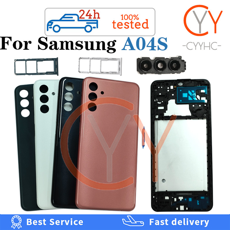 For Samsung Galaxy A04S back cover Battery Housingr Volume Button on ...
