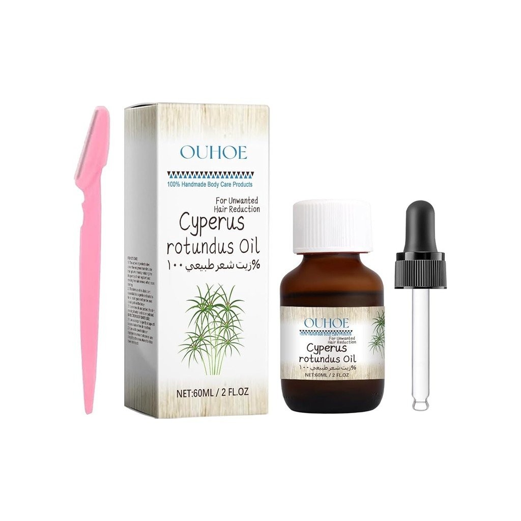 2 Pcs Cyperus Rotundus Oil, Cyperus Oil Hair Removal, Reducing Body ...