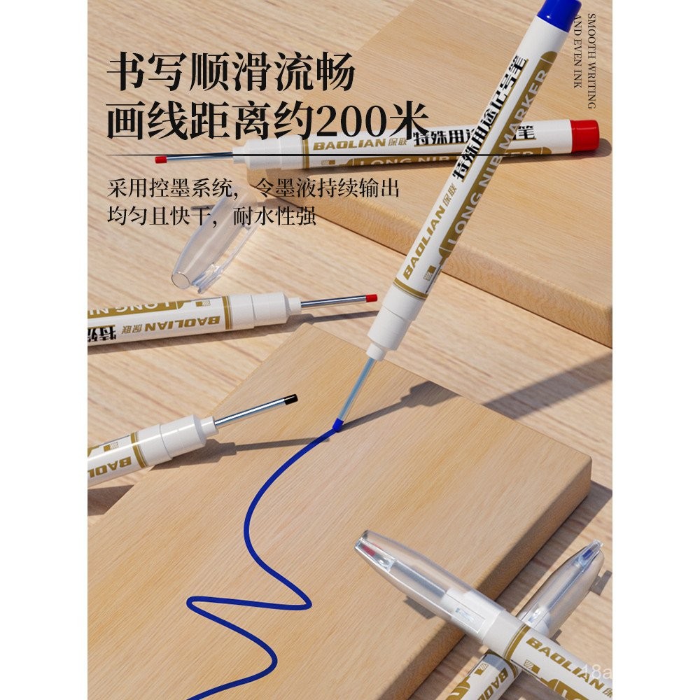 Long Tip Marker Construction Site Woodworking Deep Hole Special Purpose ...