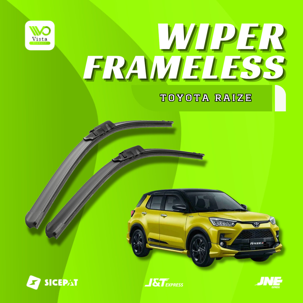 Toyota Raize / All New Raize Frameless Car Wiper 1 Set (Left & Right ...