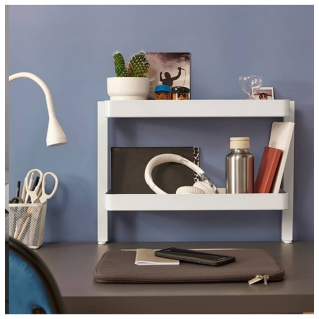 ORIGINAL IKEA VATTENKAR Desktop shelf, white, 49x15 cm | Shopee Malaysia