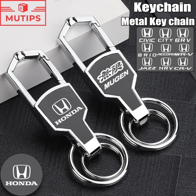 Honda Keychain Portable Car Key Chain Laser Logo Metal Key Buckle For ...