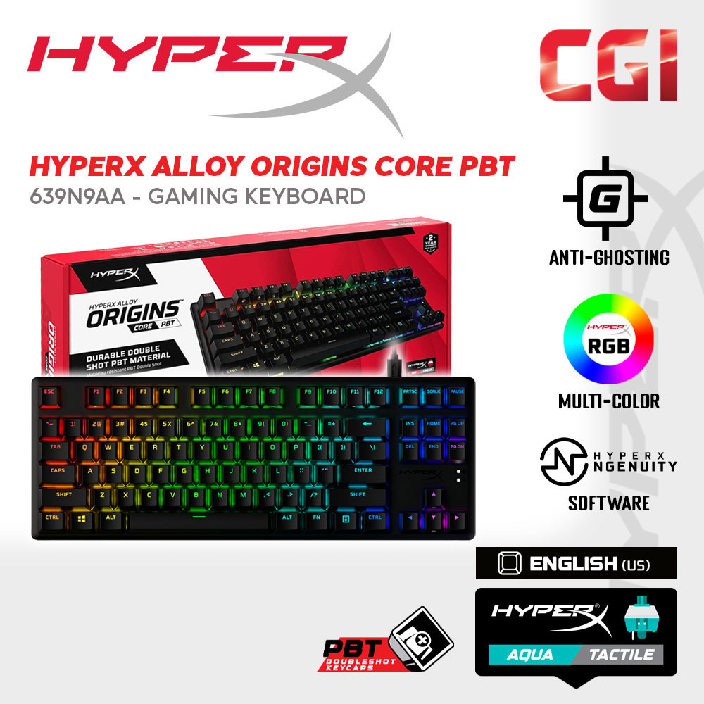HyperX Alloy Origins Core PBT Mechanical Wired Gaming Keyboard - HX ...
