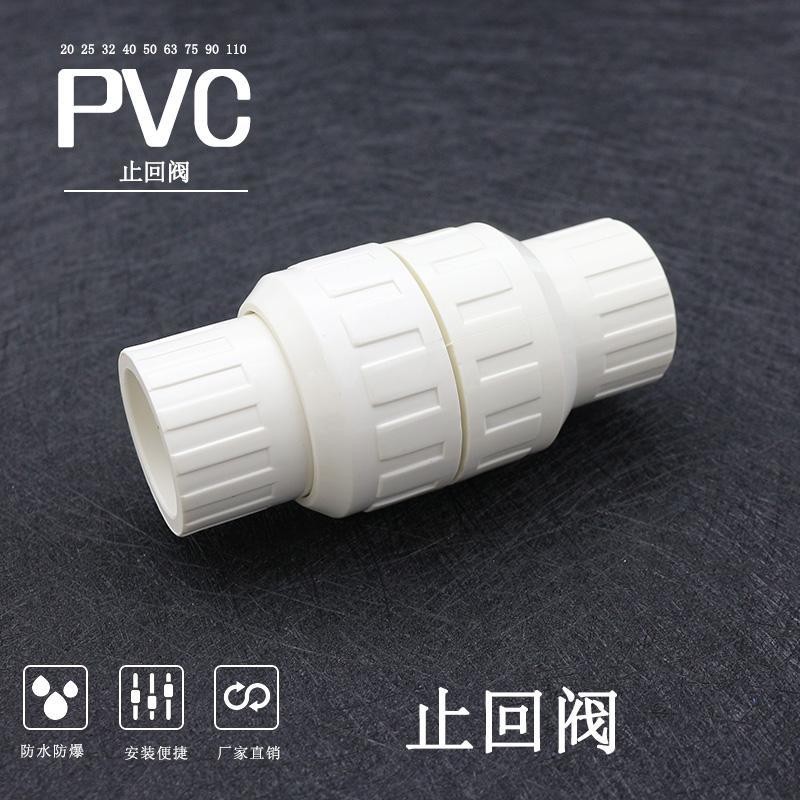 Pvc Water Pipe Fittings Check Valve 20 25 32 40 50 63 75 Check Valve ...