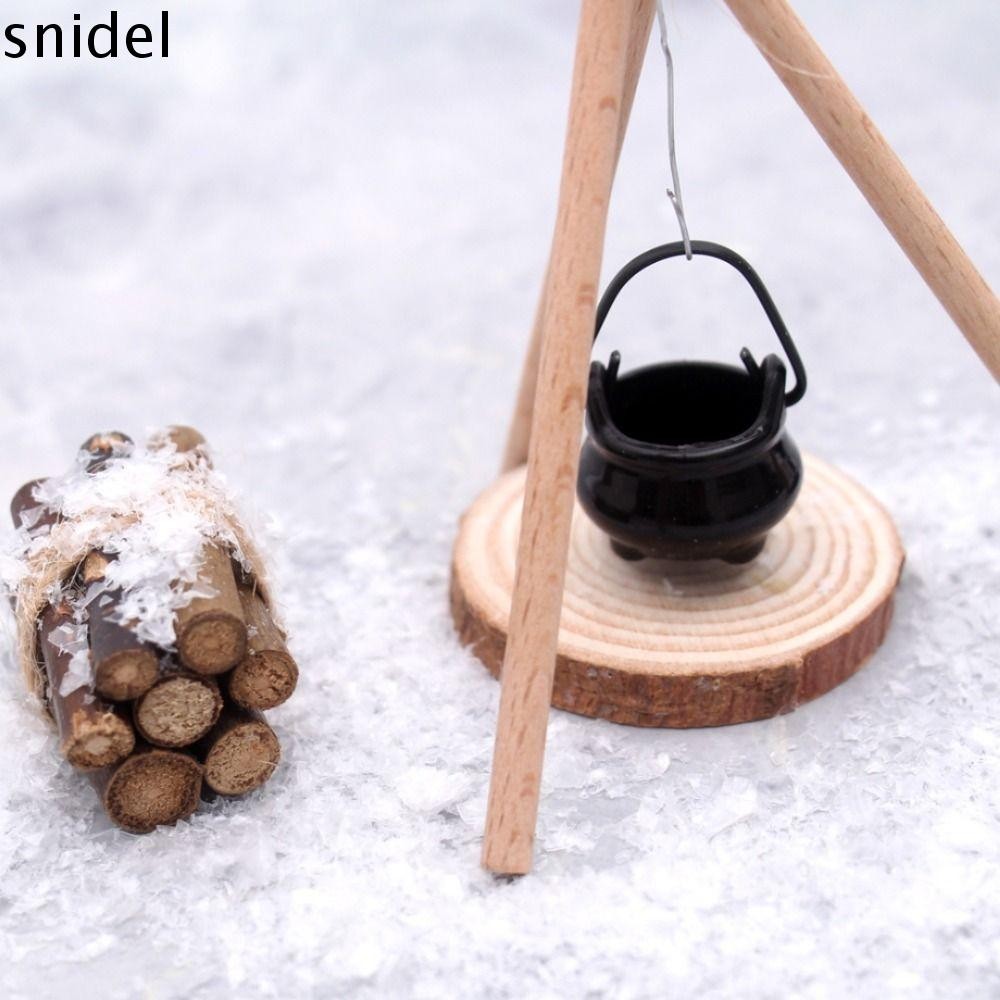 SNIDEL 1 Set Simulation Snow Scene Model, Dollhouse Sleigh Artificial ...