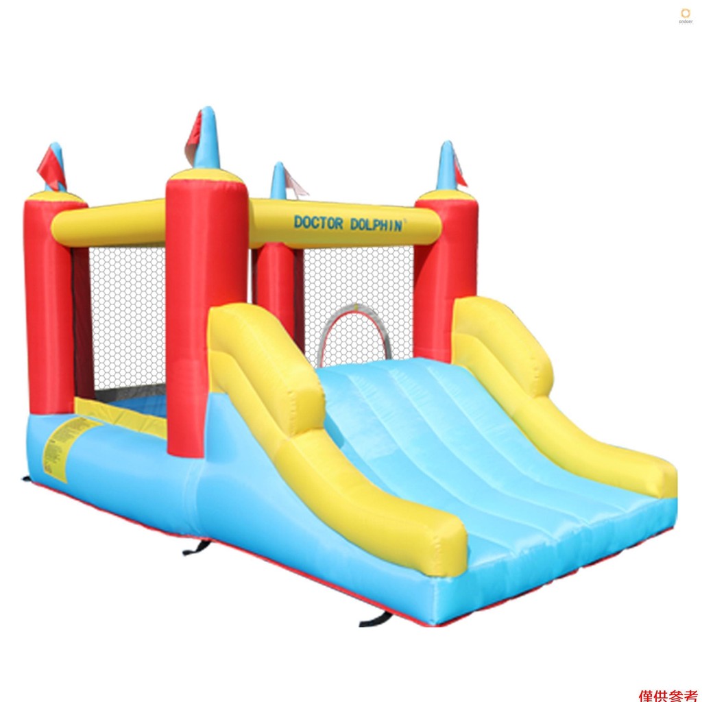 Slide Bouncer with Slide Inflatable Jumper Bouncing House Jumping ...