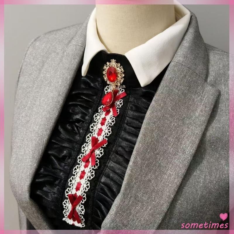 Time Ruffled Jabot Victorian Renaissances Colonial Pirate Neck Collar ...
