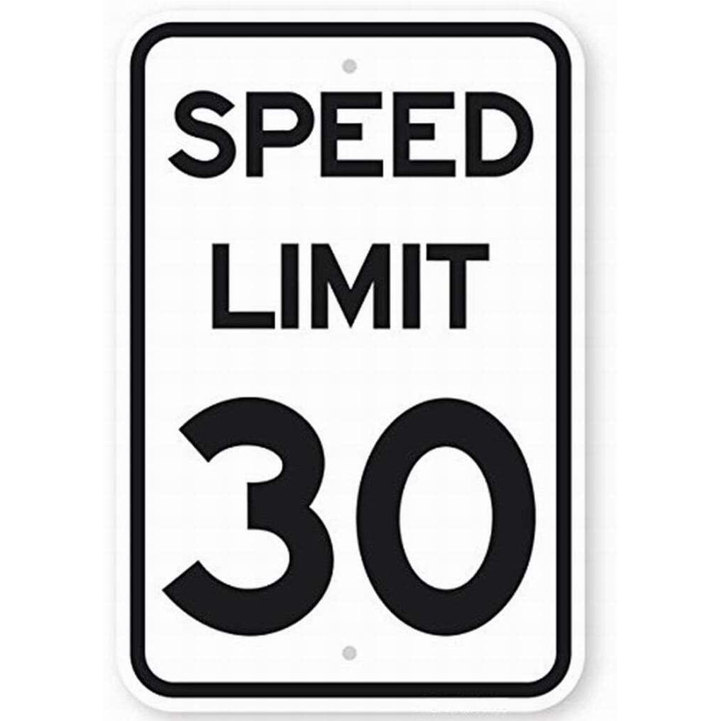 Safety Sign Danger Sign Speed Limit Mph Sign Wall Art Warning Caution ...