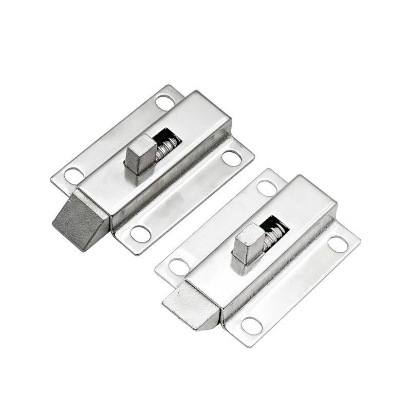 Stainless Steel Retractable Spring Press Lock Spring Impact Door Lock ...