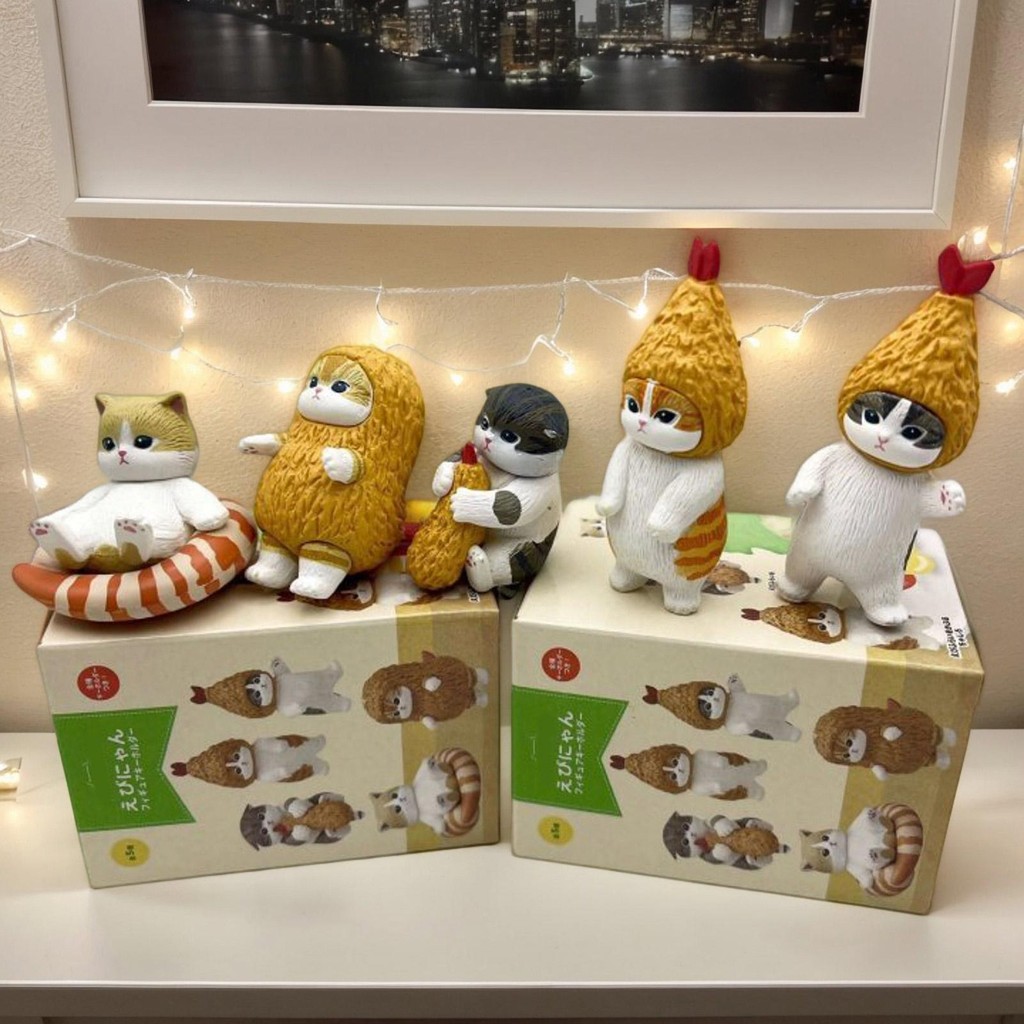 Mofusand Small Cat Figurines Cute Figurines Desktop Ornaments ...