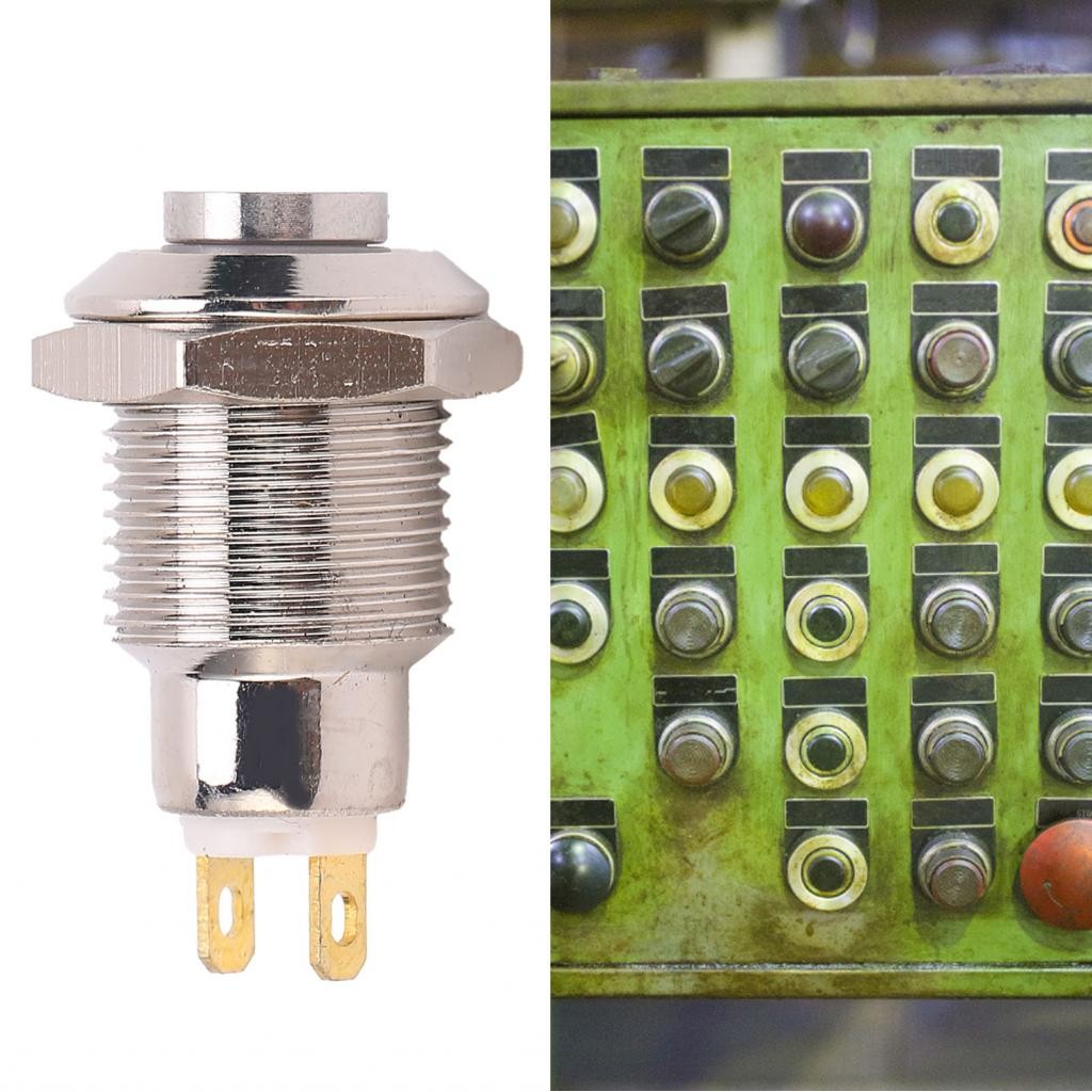 Treee Momentary Push Button Inching Start Switch On Off Metal High ...