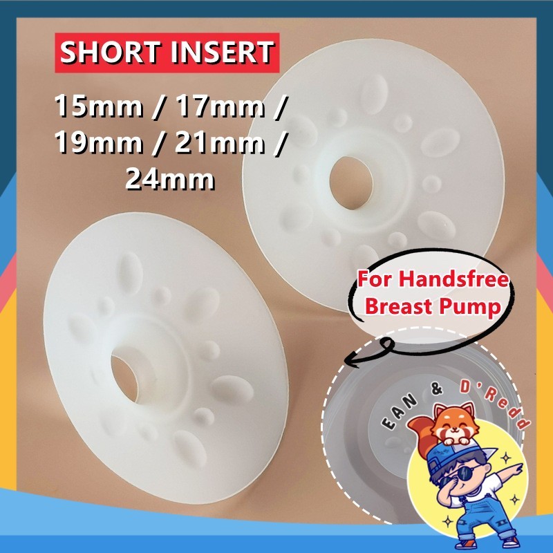Breast Pump Insert 15mm, 17mm, 19mm, 21mm, 24mm Insert for Wearable ...