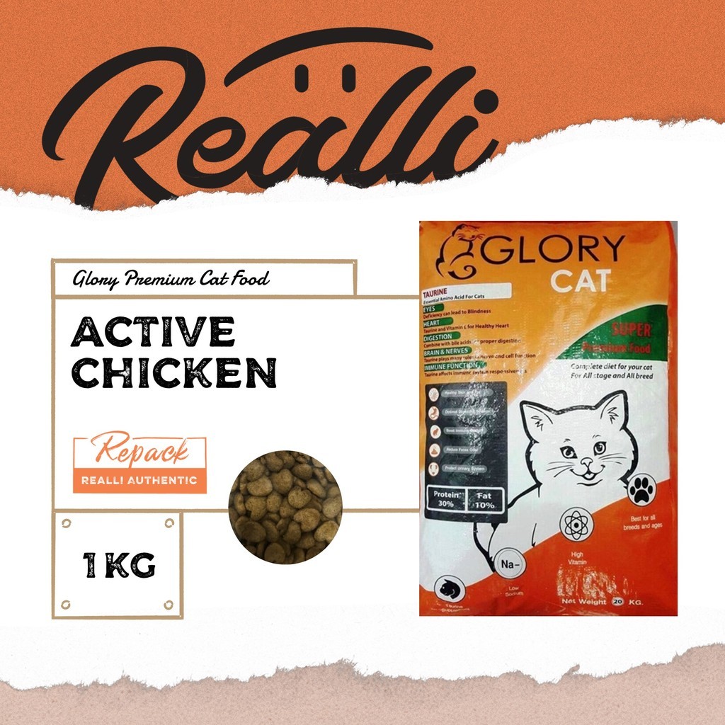 Glory Cat Dry Food 1kg (Repack) | Shopee Malaysia