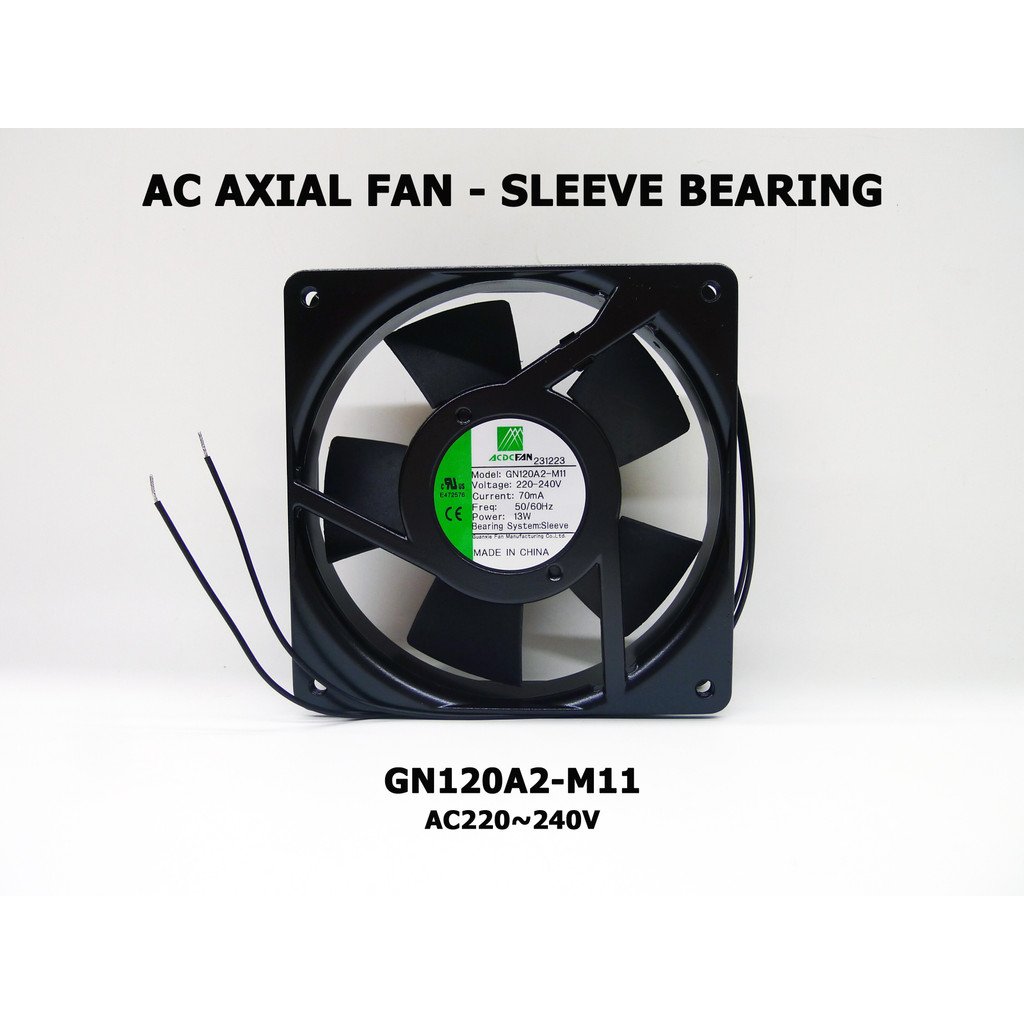 AC AXIAL FAN BLOWER COOLING ACDC BLOWER 240V WITH SLEEVE BEARING SYSTEM 120*120*25MM GN120A2-M11 ...