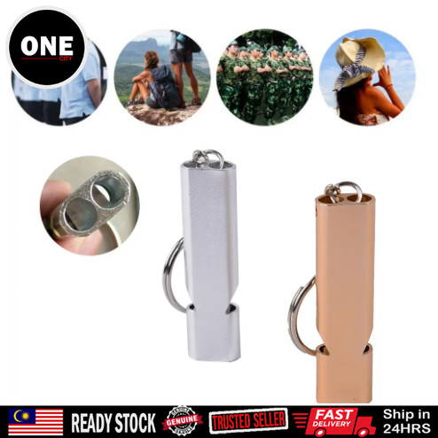 Lifesaving aluminum alloy dual frequency survival whistle double tube ...