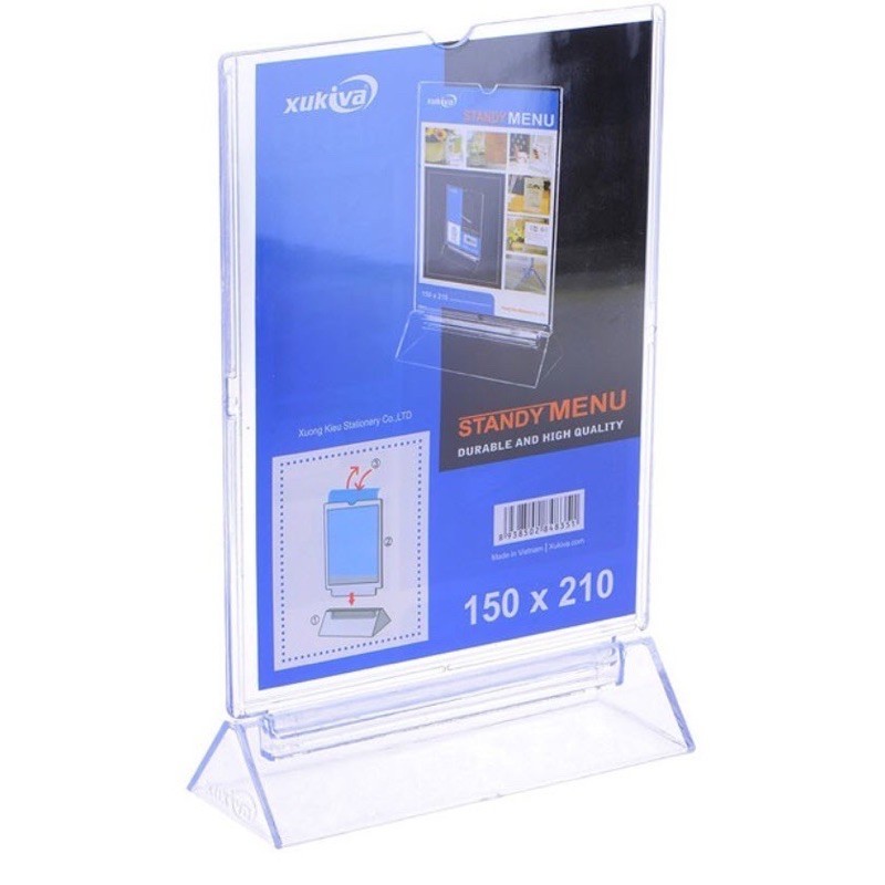 Standy Menu Xukiva, stand card, information board tentcard, QR code ...