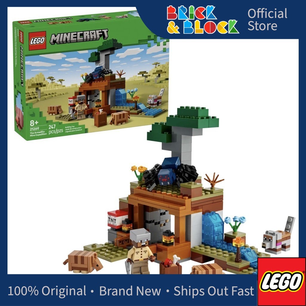 LEGO 21269 The Armadillo Mine Expedition | LEGO Minecraft | Shopee Malaysia