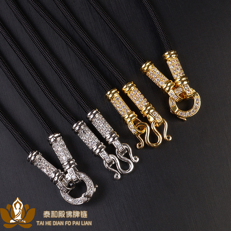 Thailand Amulet Rope Gold-Plated Quick Release Buckle Pendant Rope ...