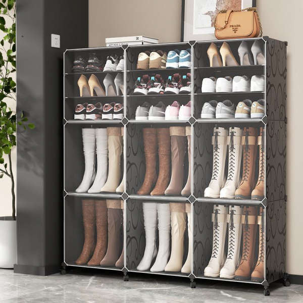rak kasut bertutup shoe rack Kabinet kasut bergerak 2024 pintu masuk ...