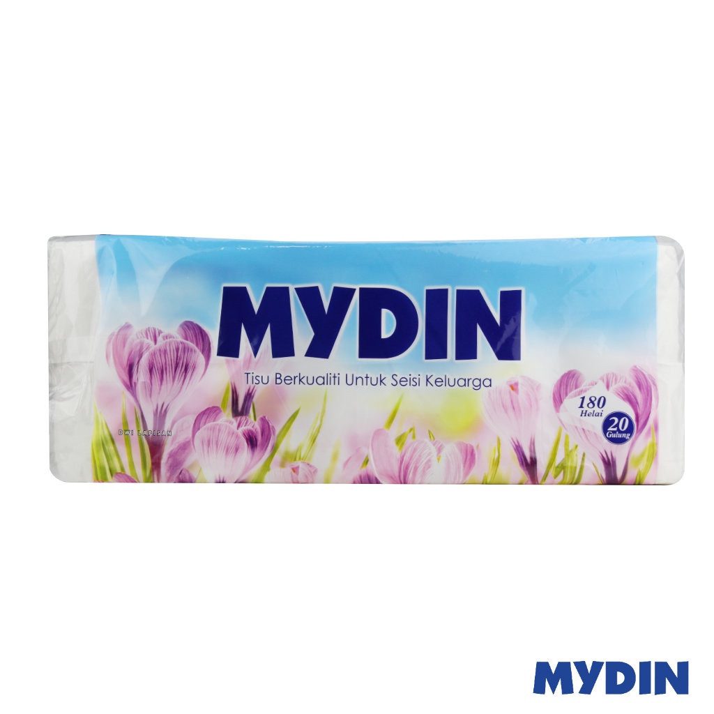 Mydin Value Bathroom Tissue Toilet Paper (180 Sheets x 20 Rolls ...