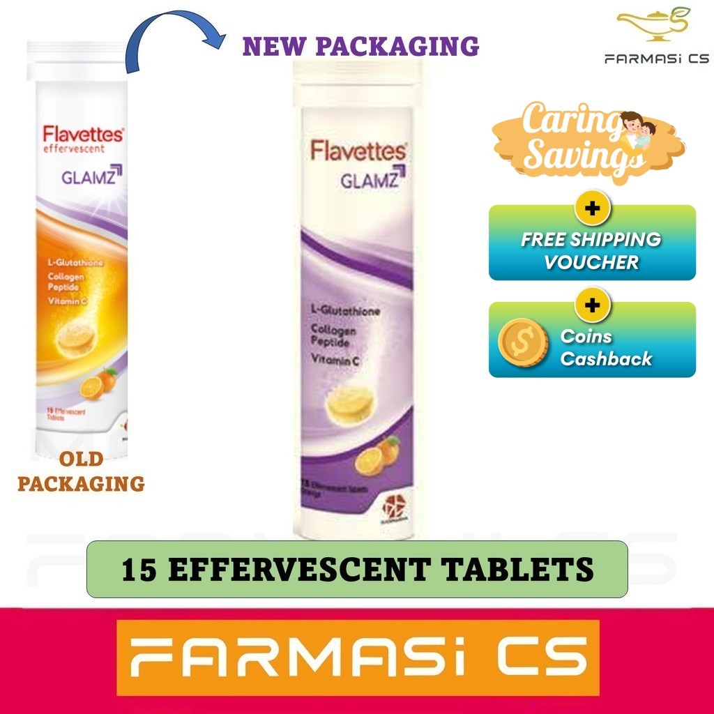 Flavettes Effervescent Glamz 15 Effervescent Tablets EXP:01/2026 ...