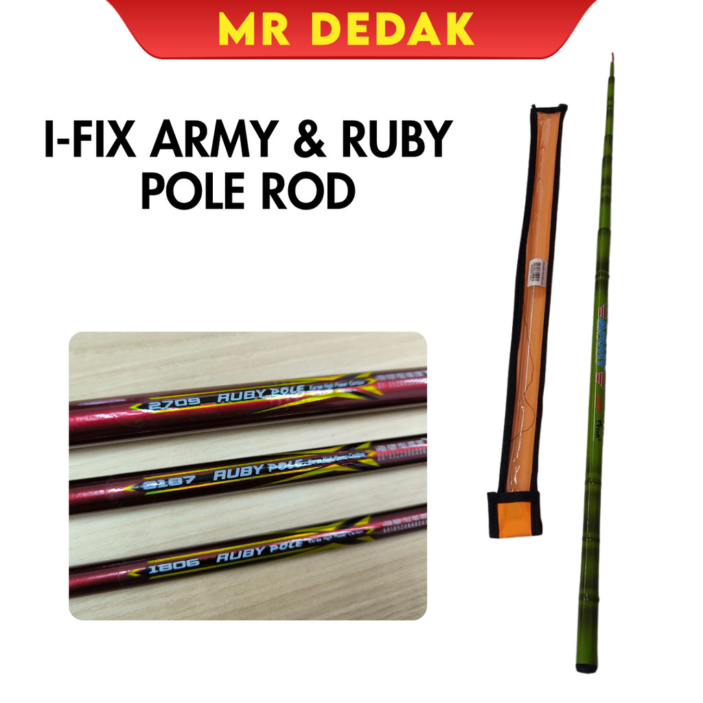 I-FIX RUBY POLE ROD 1806 | 2107 | 2408 | 2709 | ALATAN MEMANCING | IFIX ...