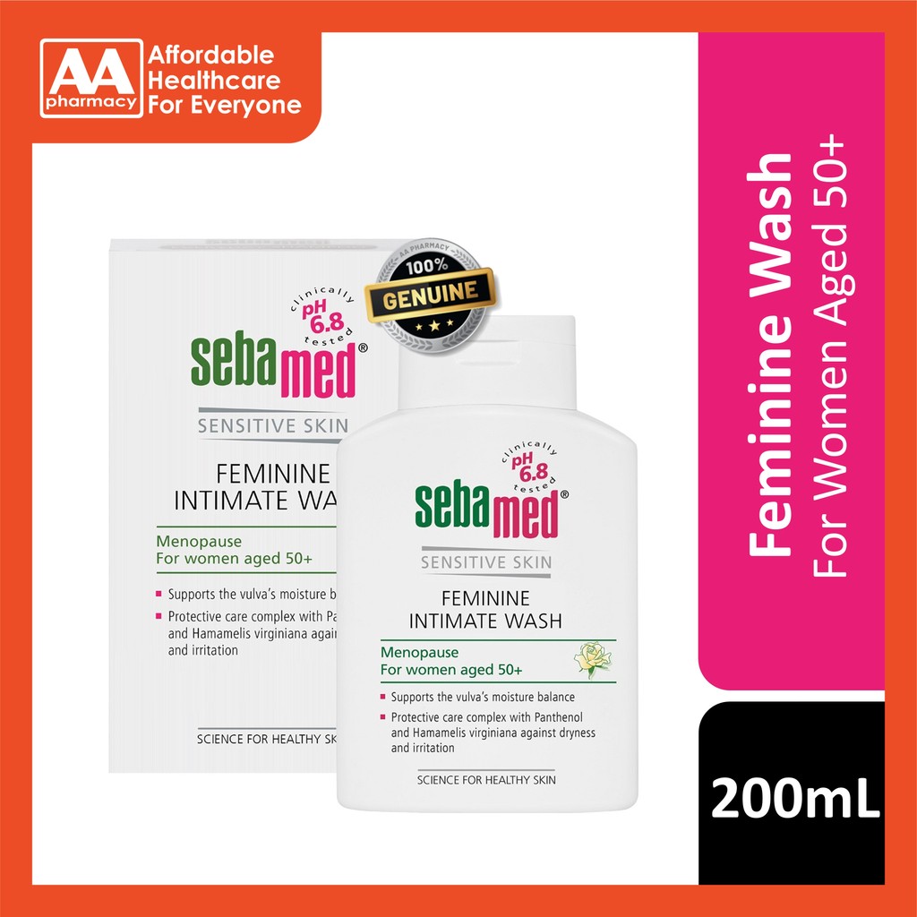 Sebamed Feminine Intimate Wash pH6.8 200mL (For Women Aged 50+) | Shopee Malaysia