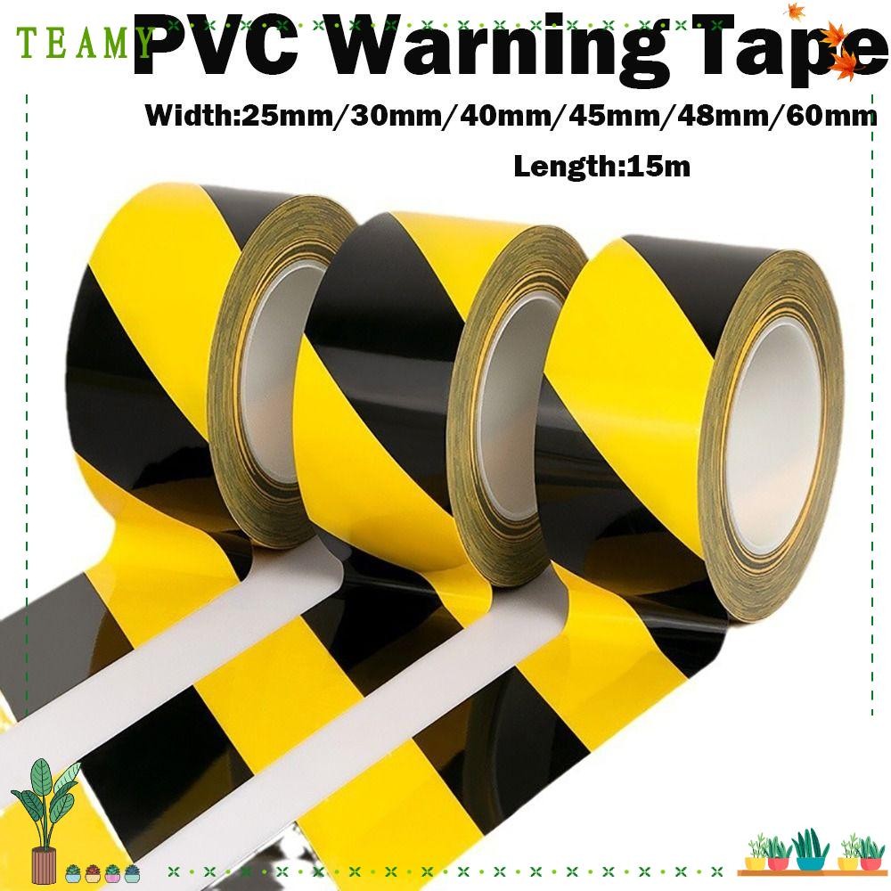 TEAMY Safety Traction Tape, Adhesive Waterproof PVC Warning Tape ...