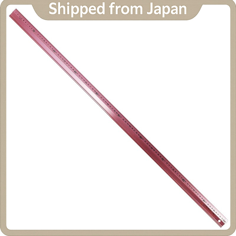 Shinwa Sokutei Aluminum Straight Edge 1m - Pale Pink, Model 65443 ...