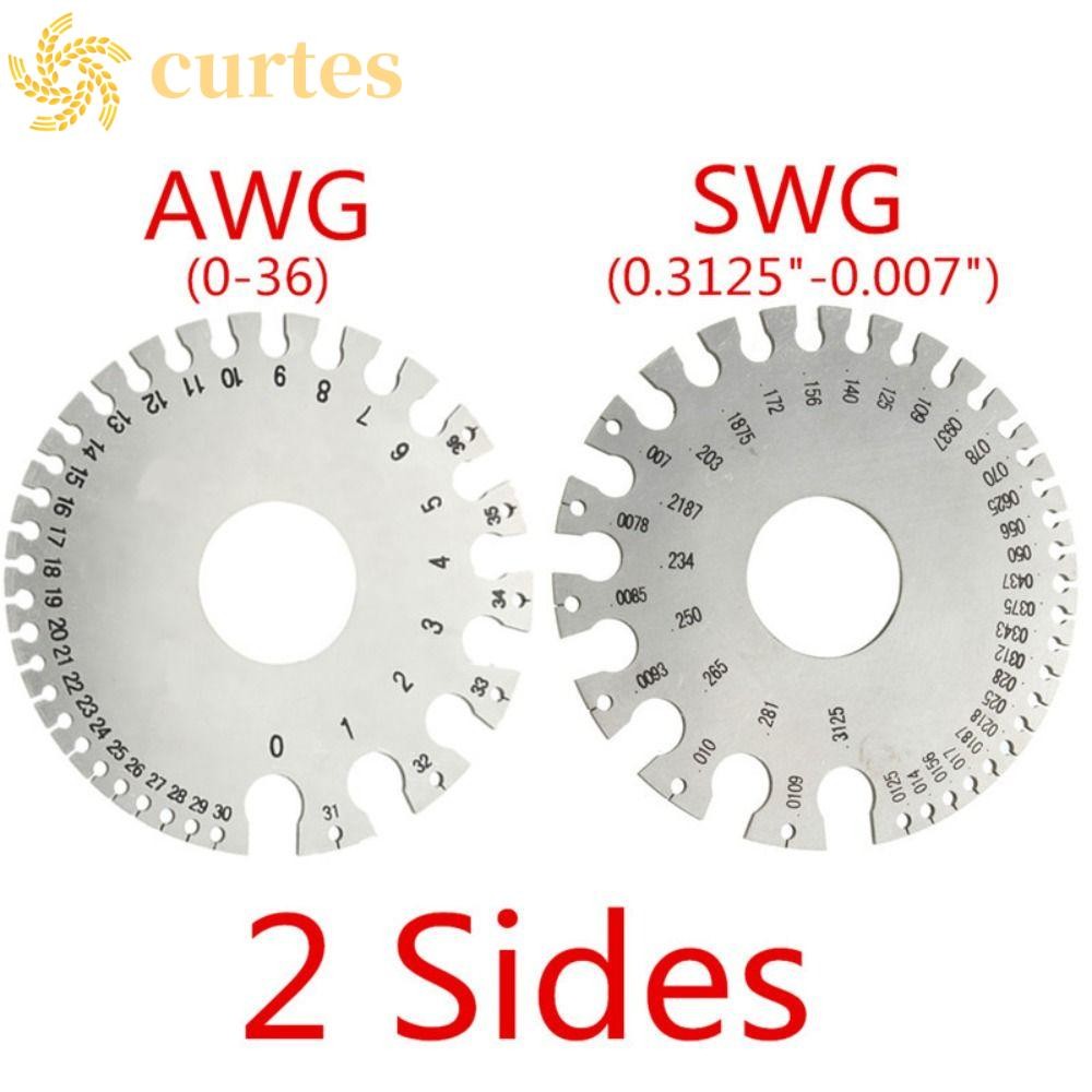 CURTES Thickness Ruler Gauge Soldering Inspection Tool Thickness ...