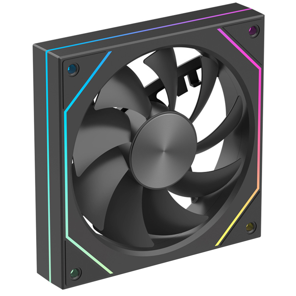 keepdreaming 12cm RGB Case Fans with Lighting Effect RGB PC Fan 5V-3PIN ...