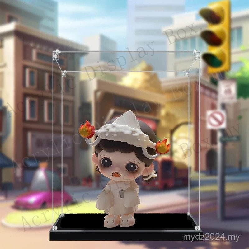 In Stock ️Transparent Acrylic Display Box labubu doll blind box storage ...