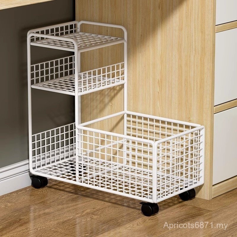 Under Desk Shelf Bookshelf Mobile Storage Cabinet Floor-to-ceiling ...
