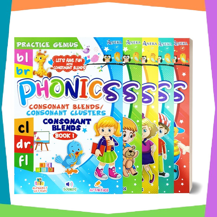 Practice Genius Let's Have Fun With Consonant Blends Phonics Consonant Blends & Consonant ...