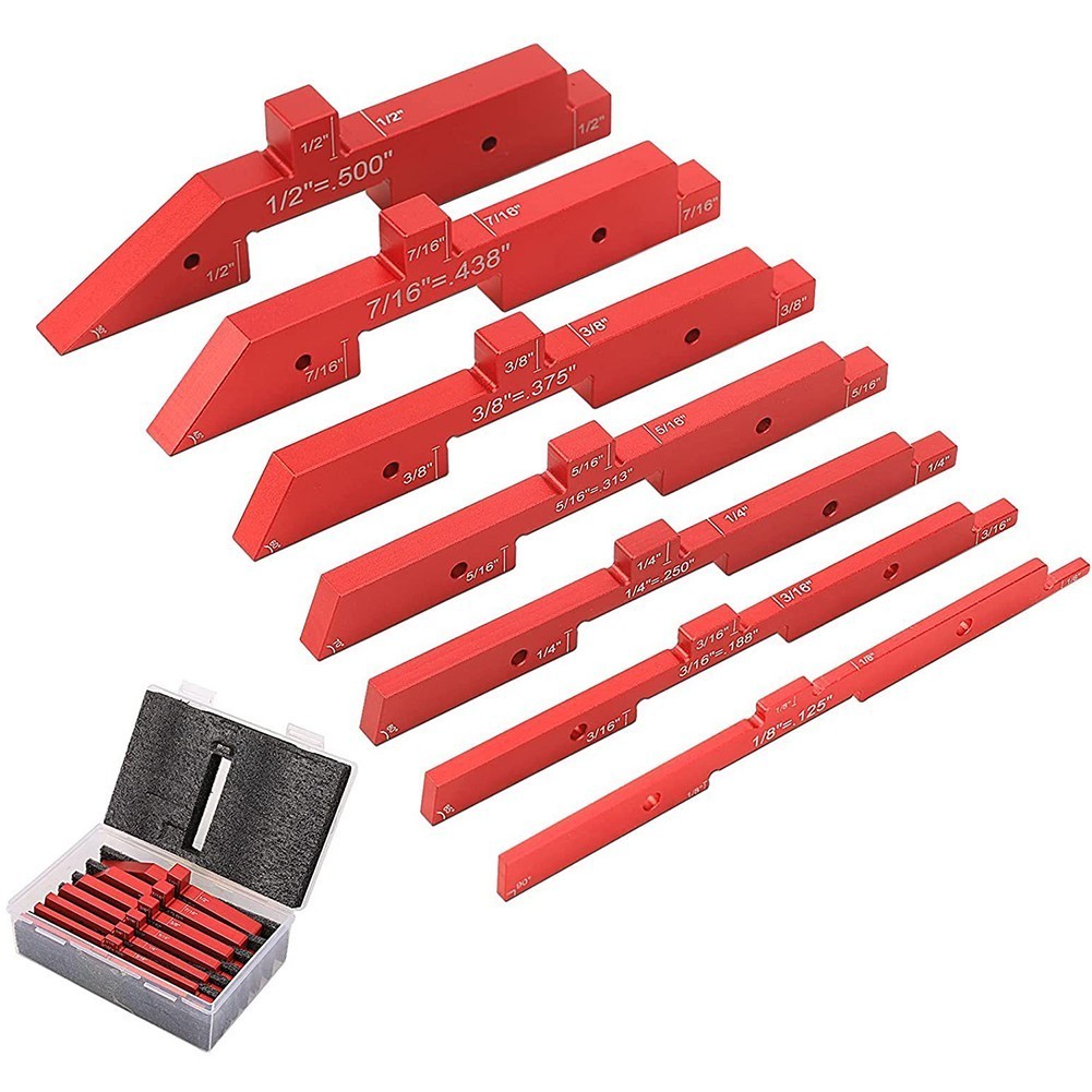 FSFO| 7pcs Router Table Setup Bars Aluminum Setup Blocks Height Gauge ...