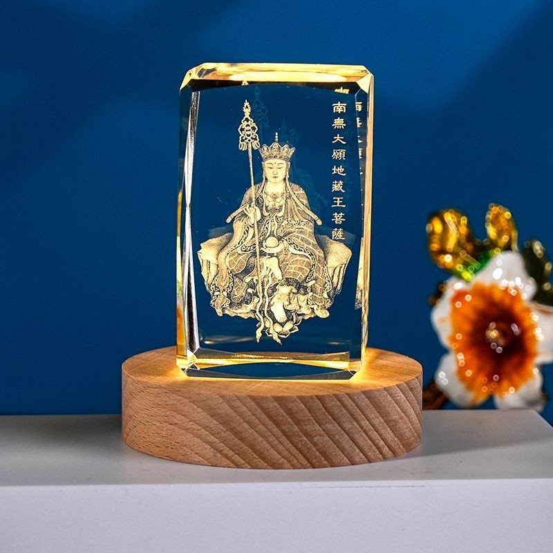 Crystal Inner Carving Crafts Anhui Jiuhua Mountain Ksitigarbha ...