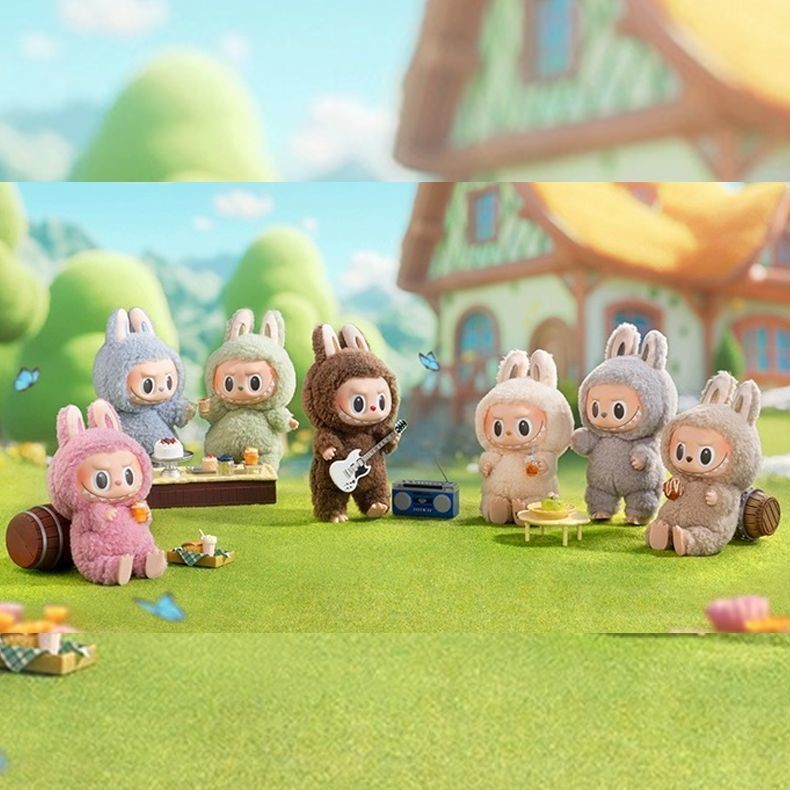 Labubu Plush Pendant Trendy Figure Mystery Box Cute labubu Bubble ...