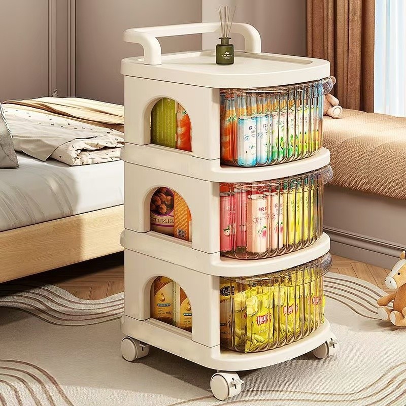 Storage Storage Trolley Rack Floor-standing Movable Wheeled Snack ...