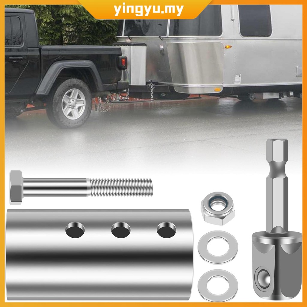 Trailer Jack Drill Adapter Stainless Steel Trailer Jack Crank Handle ...
